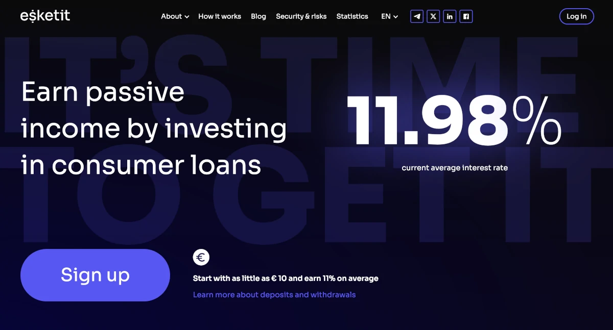Esketit Review 2025: The Hottest P2P Lending Platform